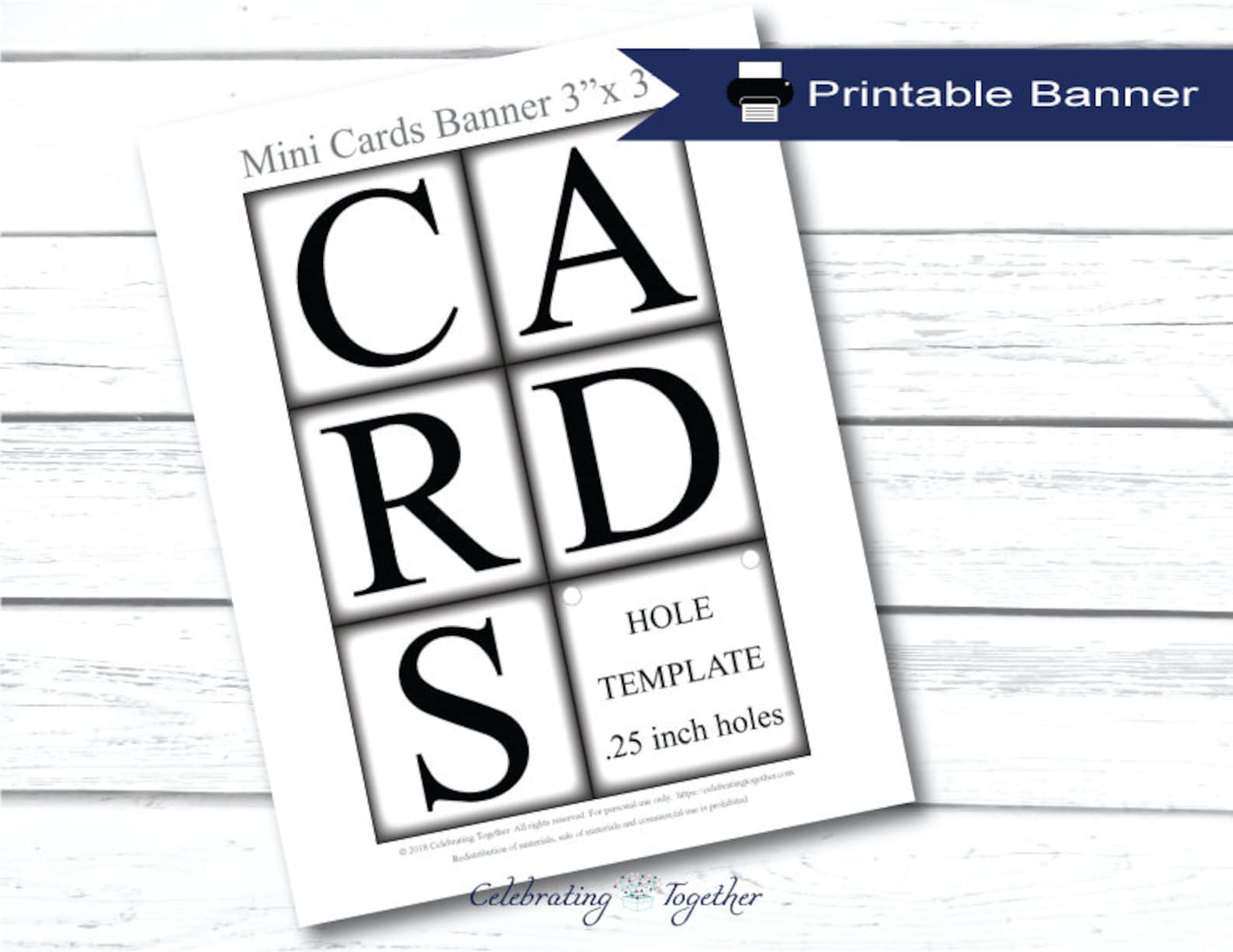 PRINTABLE mini cards banner instant download suitcase | Etsy