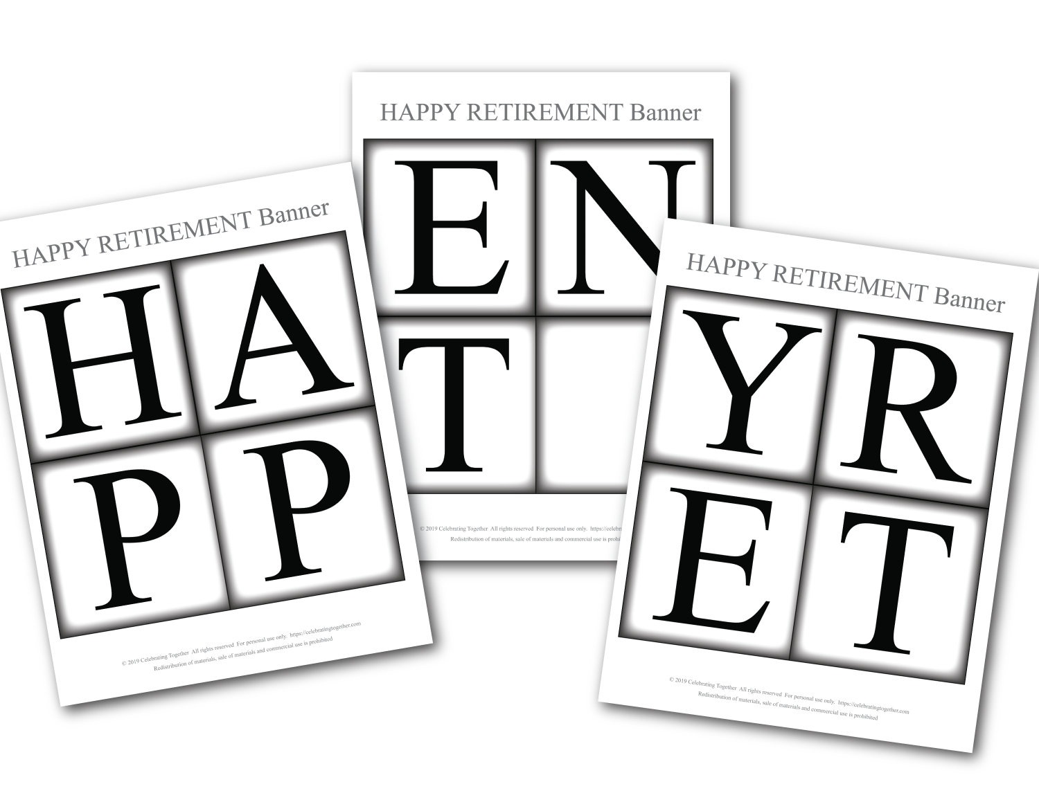 Printable Happy Retirement Banner, Red Apple School Teacher Retirement ...