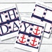 Printable Nautical Birthday Banner, Instant Download Happy Birthday ...