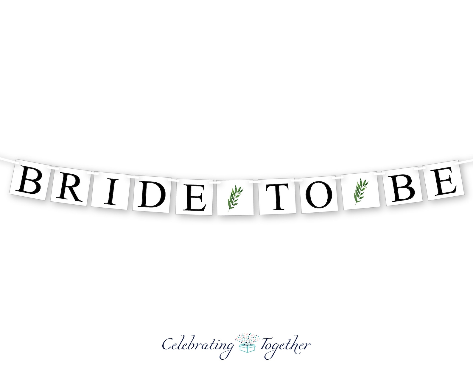 Bride to Be Banner, Foliage Watercolor Bridal Shower Decorations, Hen ...