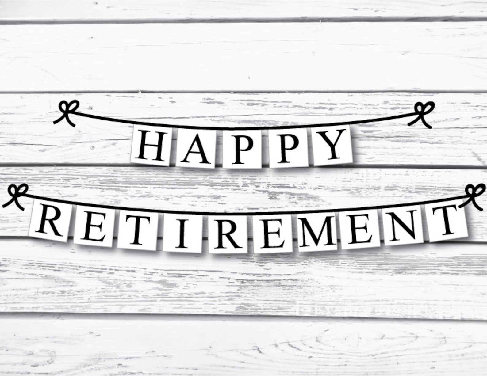 Printable Happy Retirement Banner, Printable Decorations, Retirement ...