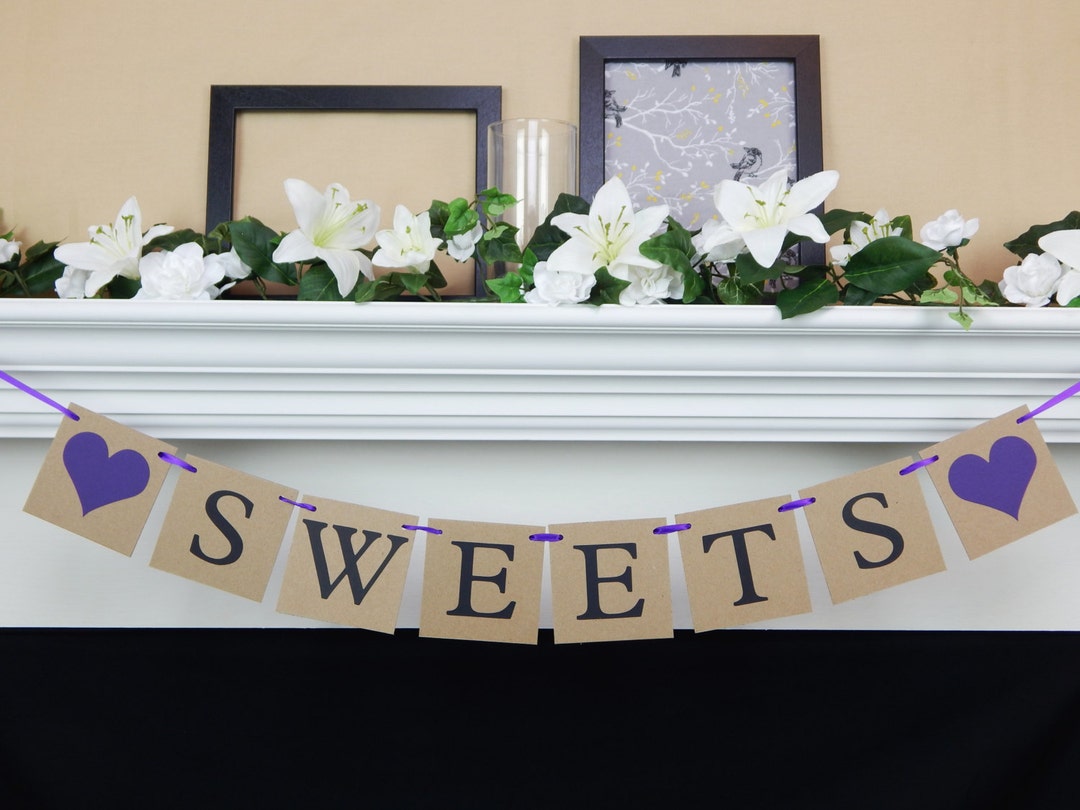 Sweets Dessert Table Banner, Dessert Table Decor, Dessert Bar Sweets ...