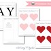 PRINTABLE Happy Valentine's Day Banner, Digital Download Heart Vday ...