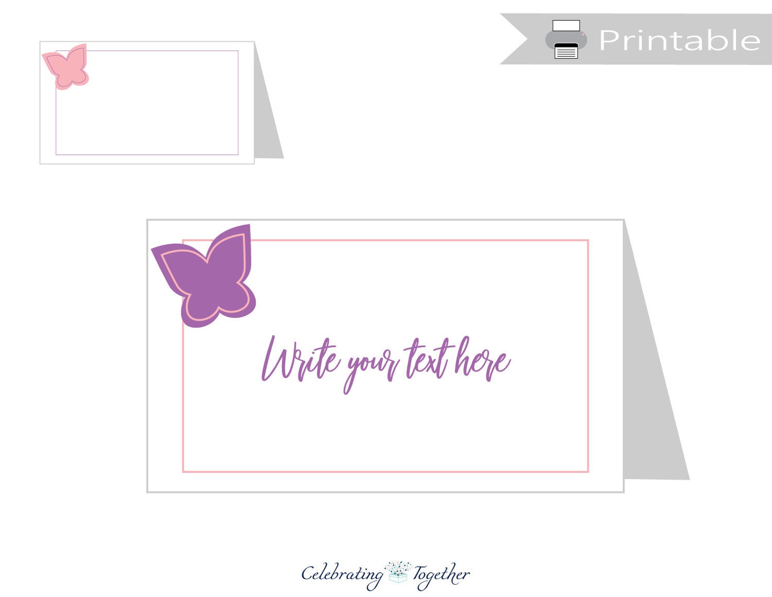 PRINTABLE Butterfly Food Labels Digital Download Baby Shower - Etsy