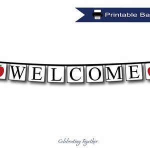 Printable Welcome Banner, Red Apple School Teacher Banner, Back to ...