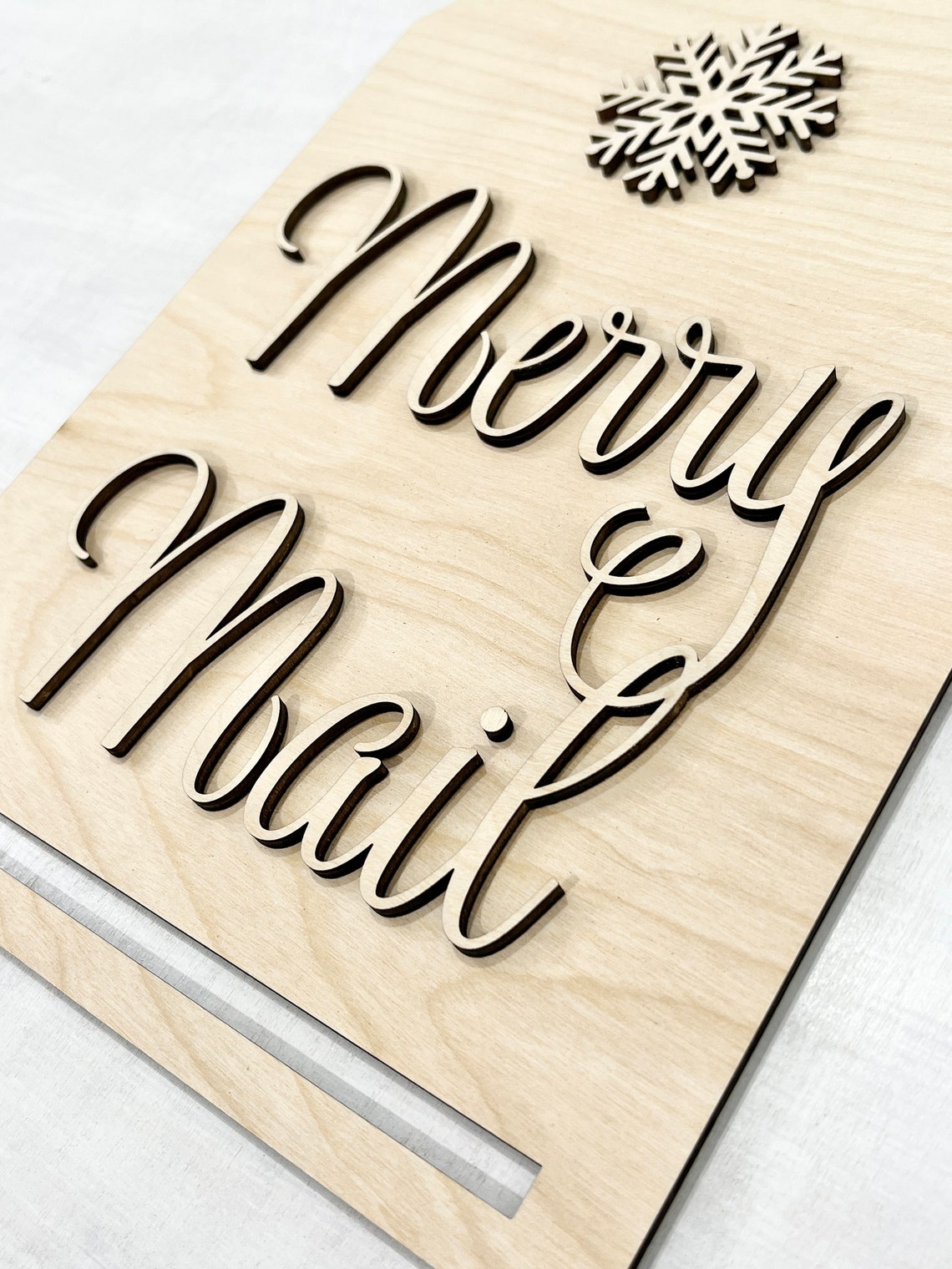 Merry Mail Sign Kit, DIY Holiday Crafts, Christmas Card Holder Sign ...