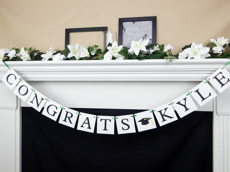 Congratulations Banner With Custom Name Personalized Congrats - Etsy
