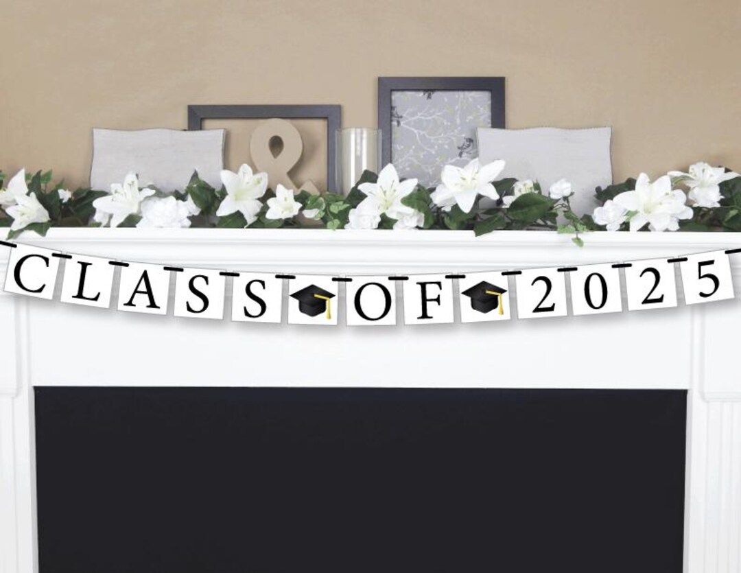 Class of 2025 Banner, Graduation Party Decorations, Congratulations ...