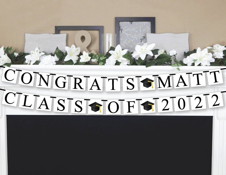 Congratulations Banner With Custom Name Personalized Congrats - Etsy