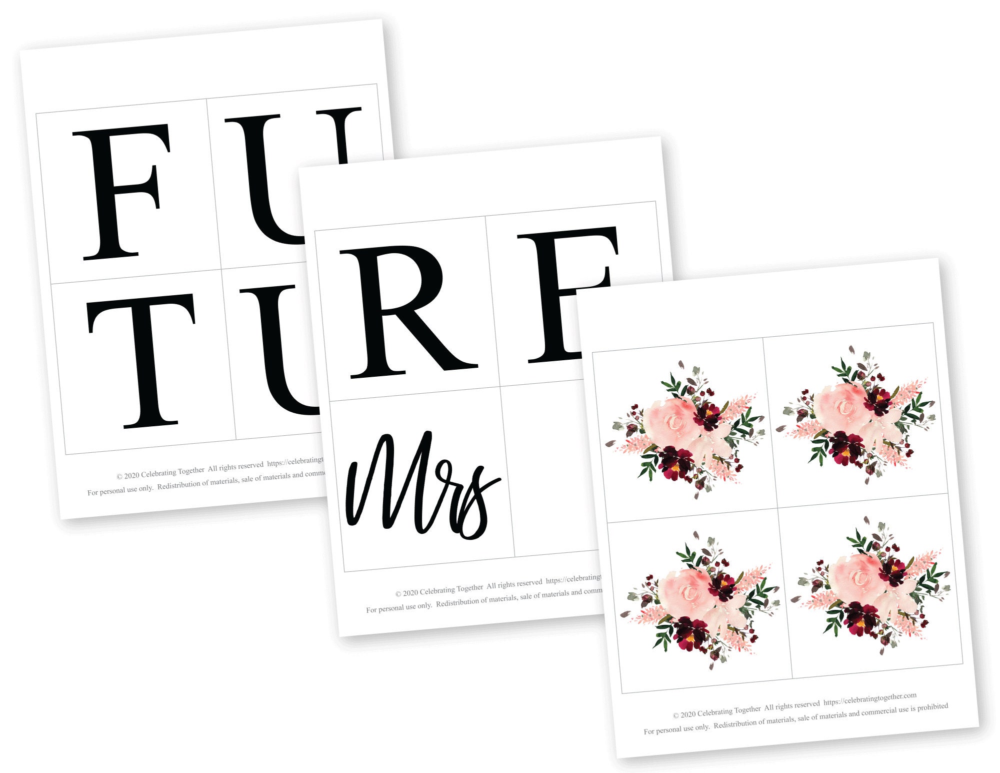 Printable Future Mrs Banner, Instant Download Bridal Shower Banner ...