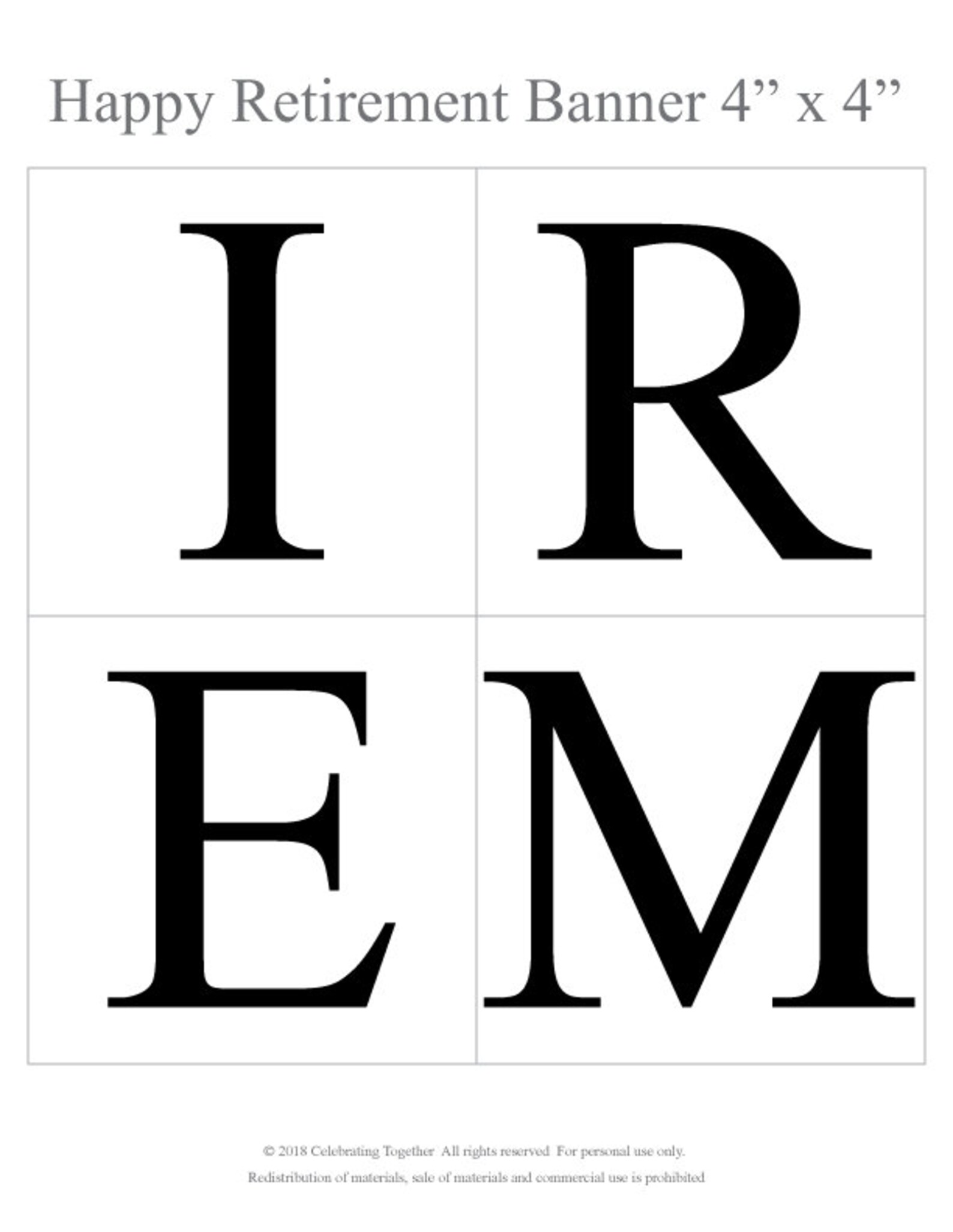 Printable Happy Retirement Banner Printable Decorations - Etsy