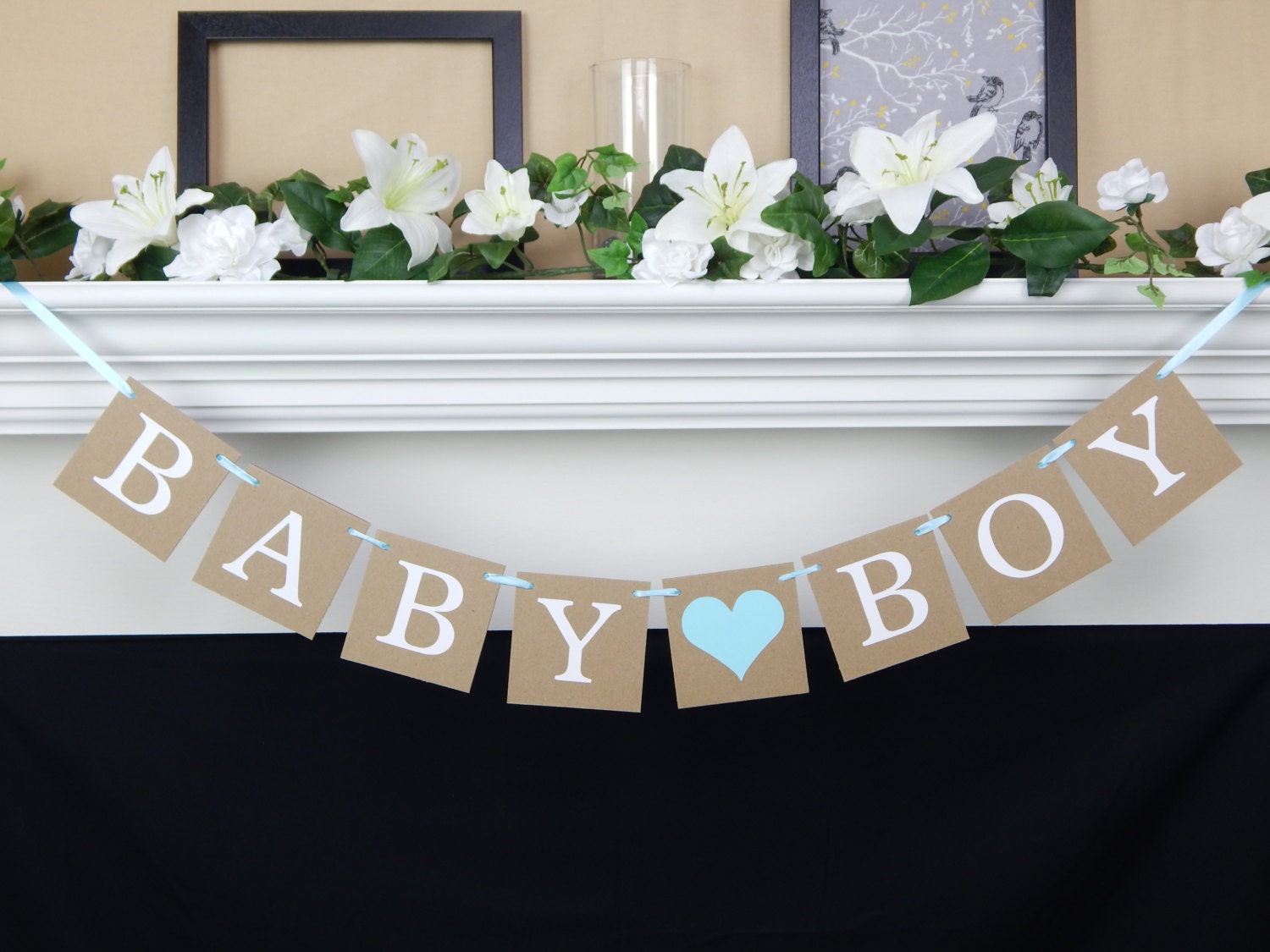 PRINTABLE baby boy shower banner digital download boys baby | Etsy