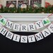 Merry Christmas Banner Christmas Decorations Evergreen - Etsy