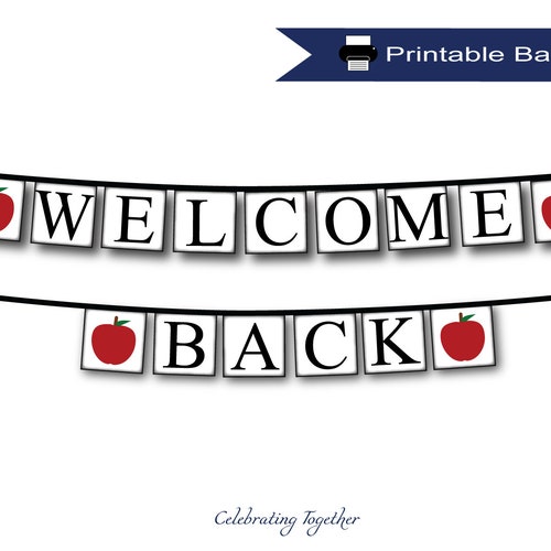 Welcome Back Printable Banner Colored Pencils Classroom - Etsy