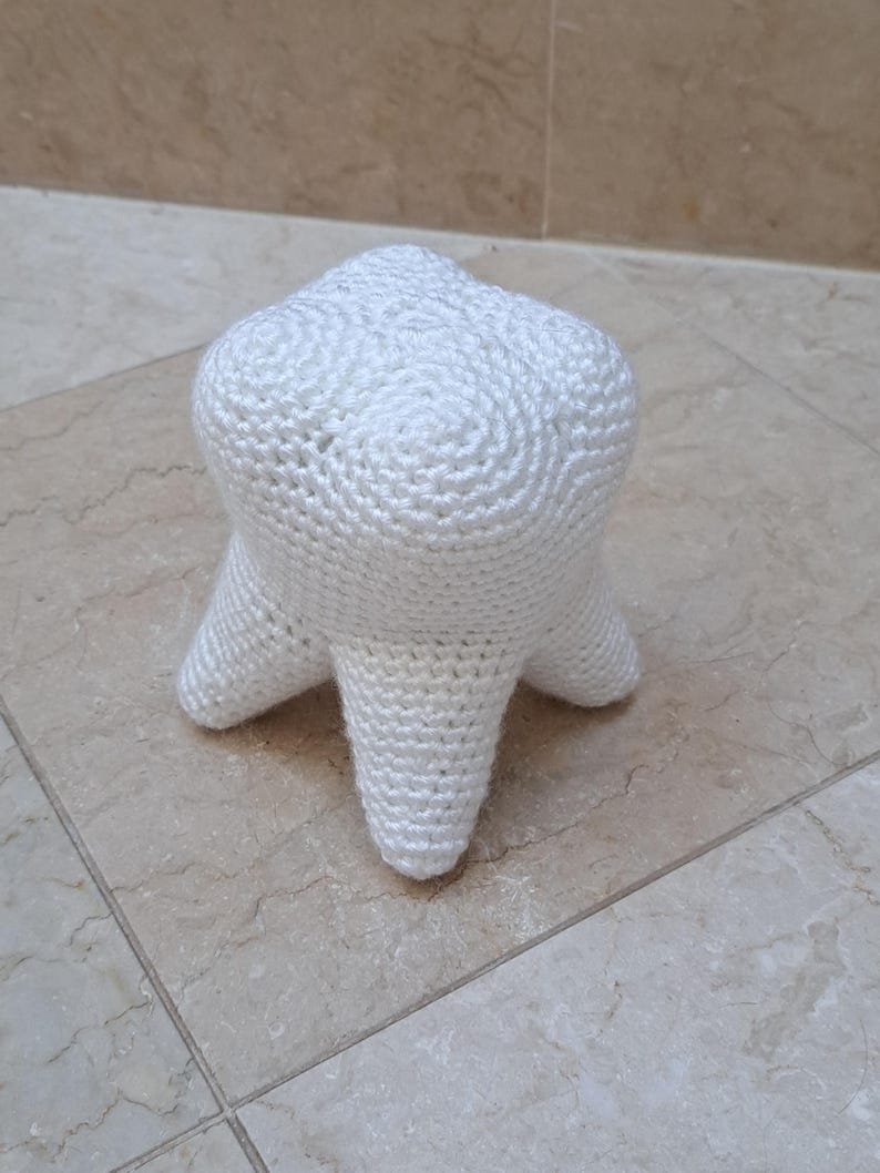 Hand Crocheted Tooth Plush: Dentist or Tooth Fairy Gift - Etsy