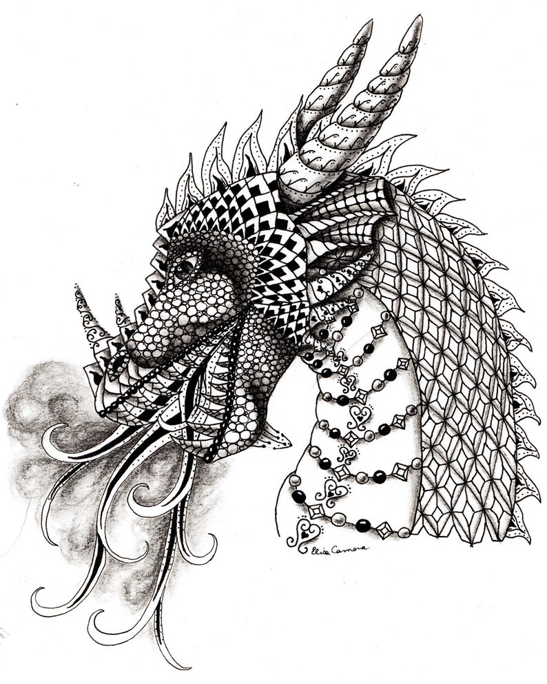 Dragon Print - Etsy