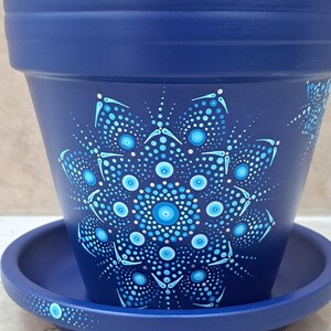 Hand Painted Mandala Flower Pot - Etsy