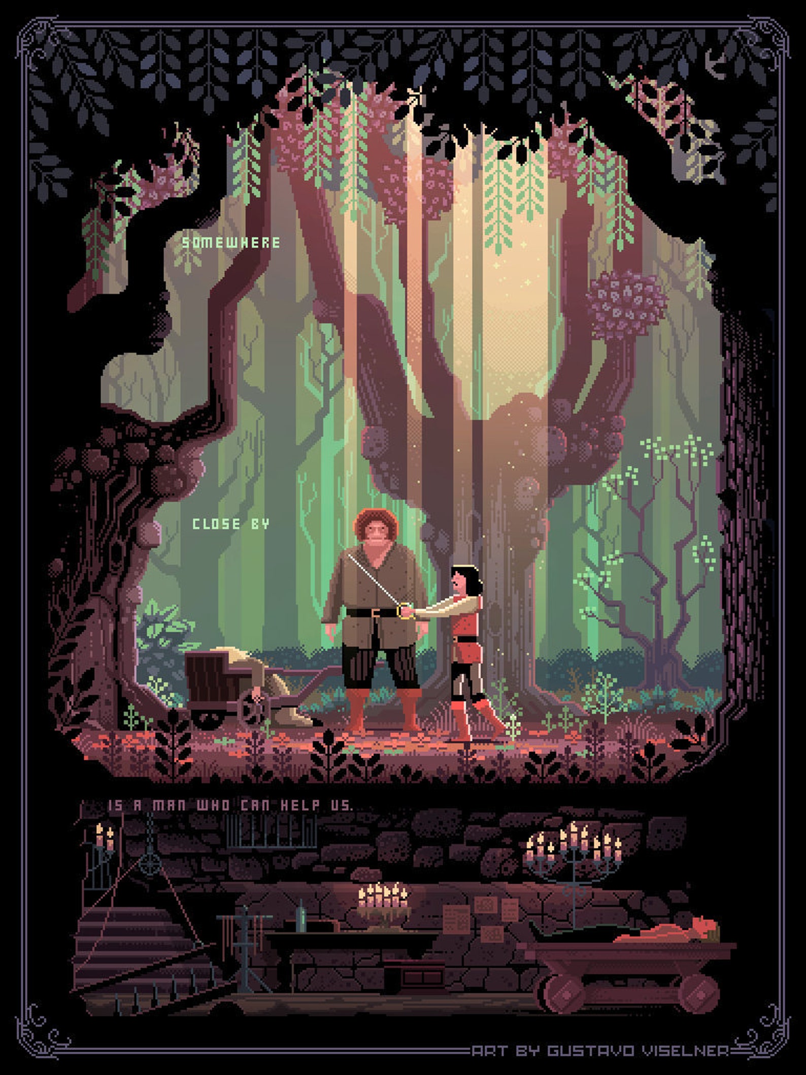 Pixel Art the Princess Bride Print Limited Edition Only 30 - Etsy