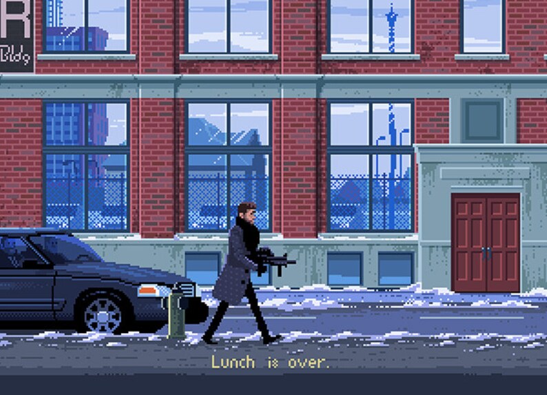 Fargo Pixel Art Small Print - Etsy