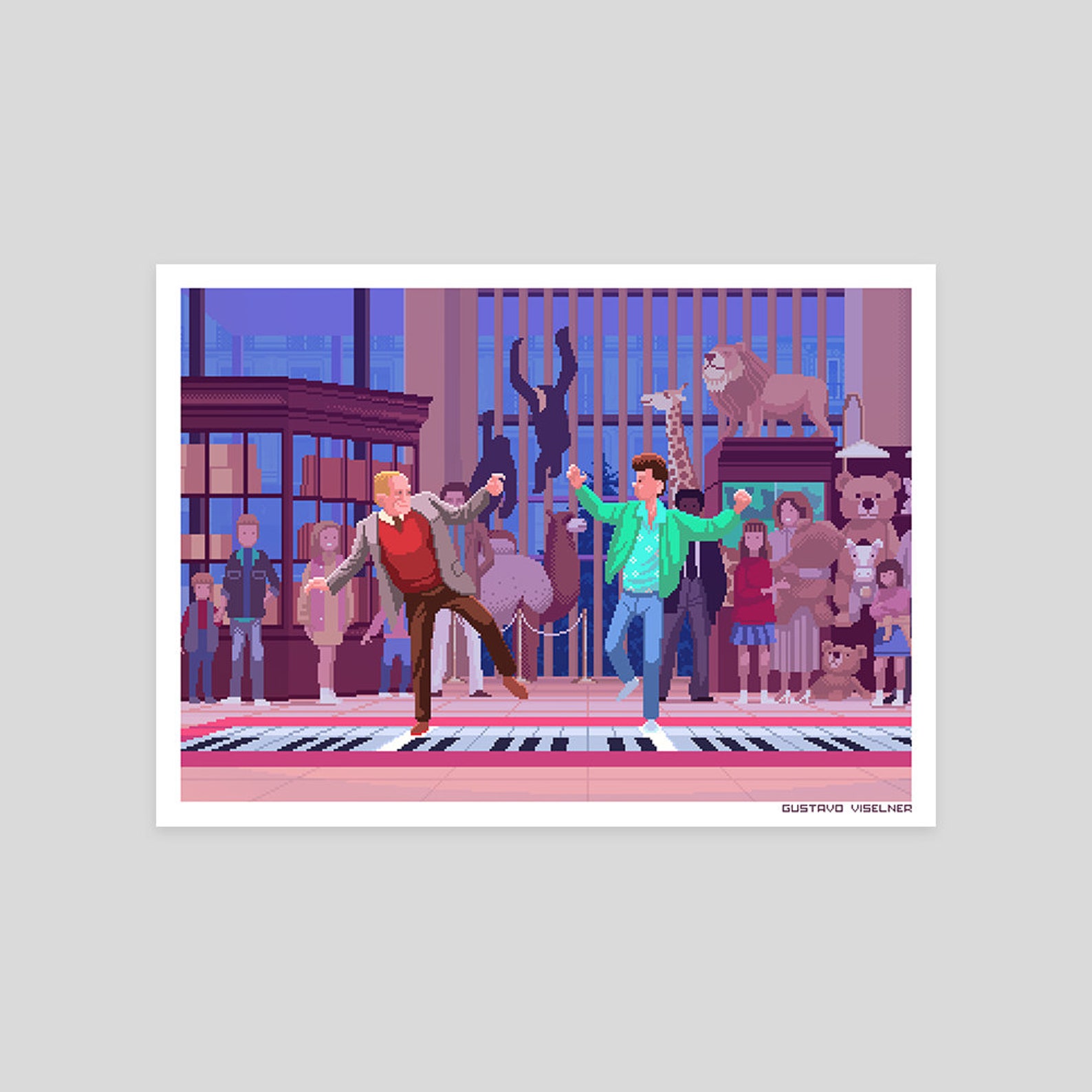 Big Pixel Art Small Print - Etsy