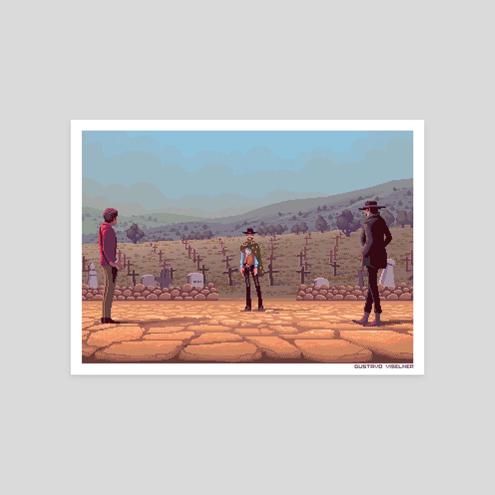 The Good the Bad and the Ugly Pixel Art Small Print - Etsy