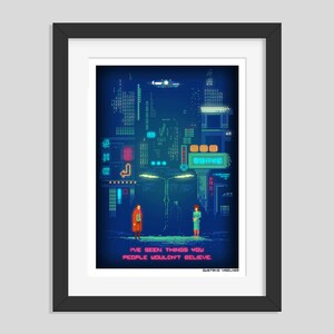 Blade Runner Pixel Art Small Print - Etsy