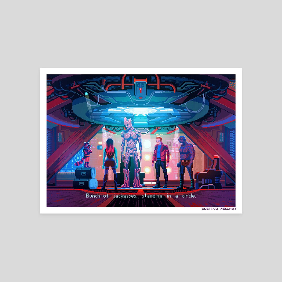 GOEG Pixel Art Small Print - Etsy