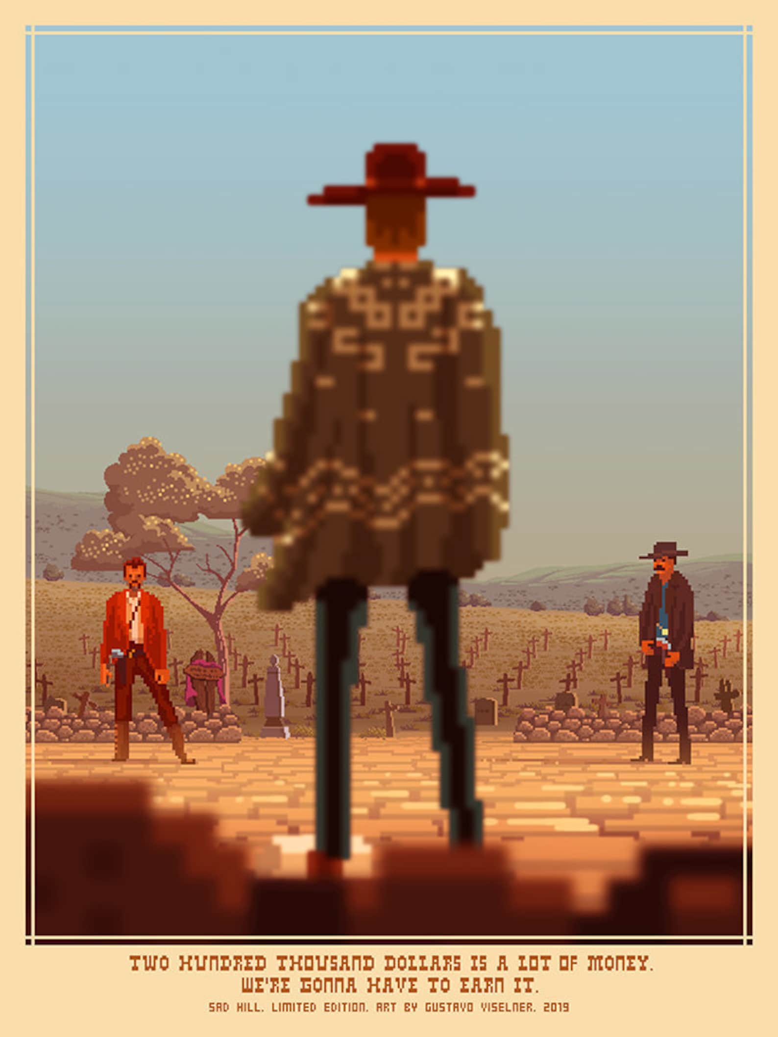Pixel Art the Good the Bad and the Ugly Print Limited - Etsy