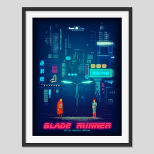 Blade Runner, Pixel Art Poster - Etsy