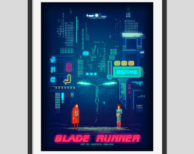 Blade Runner, Pixel Art Poster - Etsy