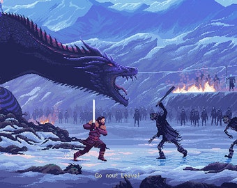 Pixel Art Print | Etsy