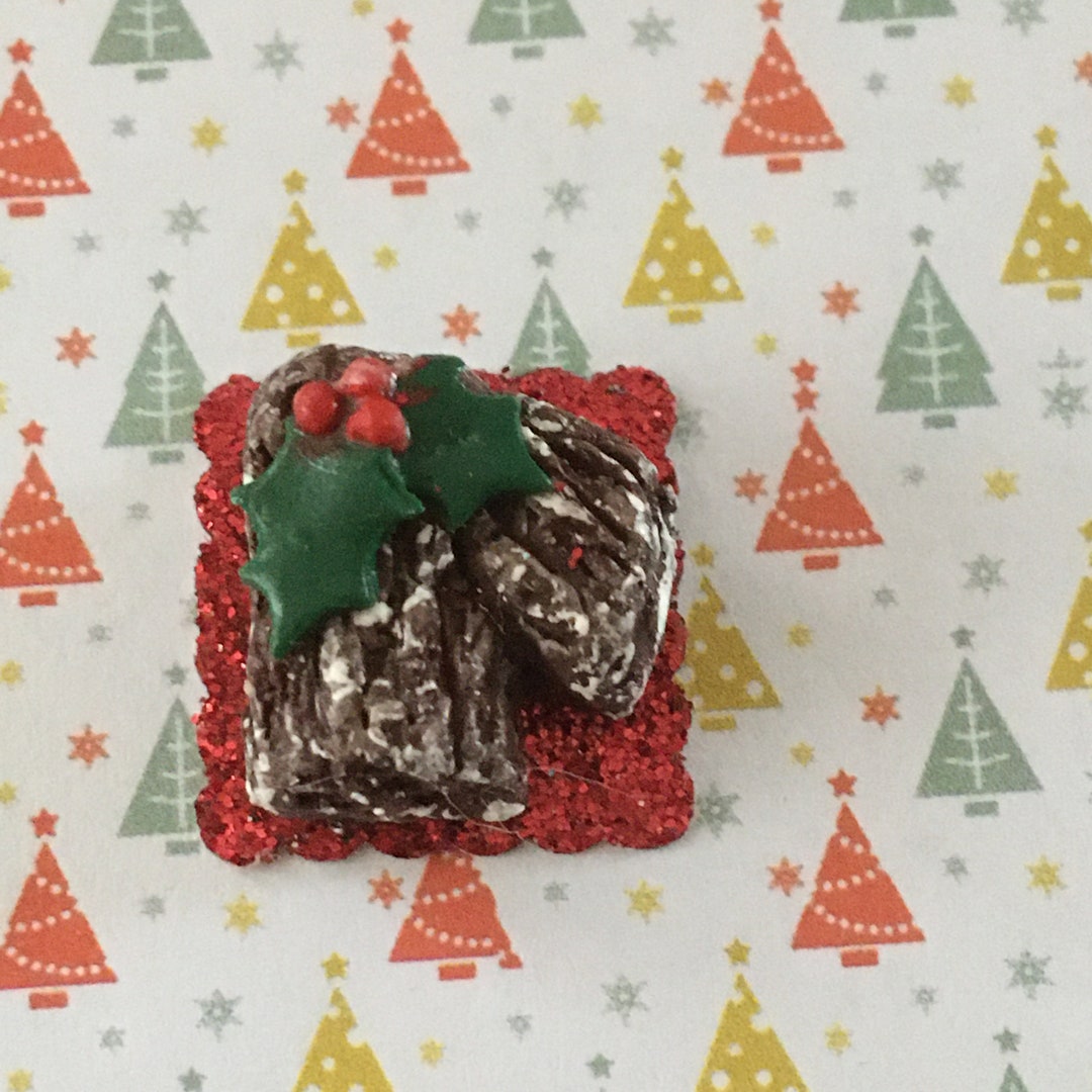 Dollhouse Miniature CHRISTMAS YULE LOG Handmade - Etsy