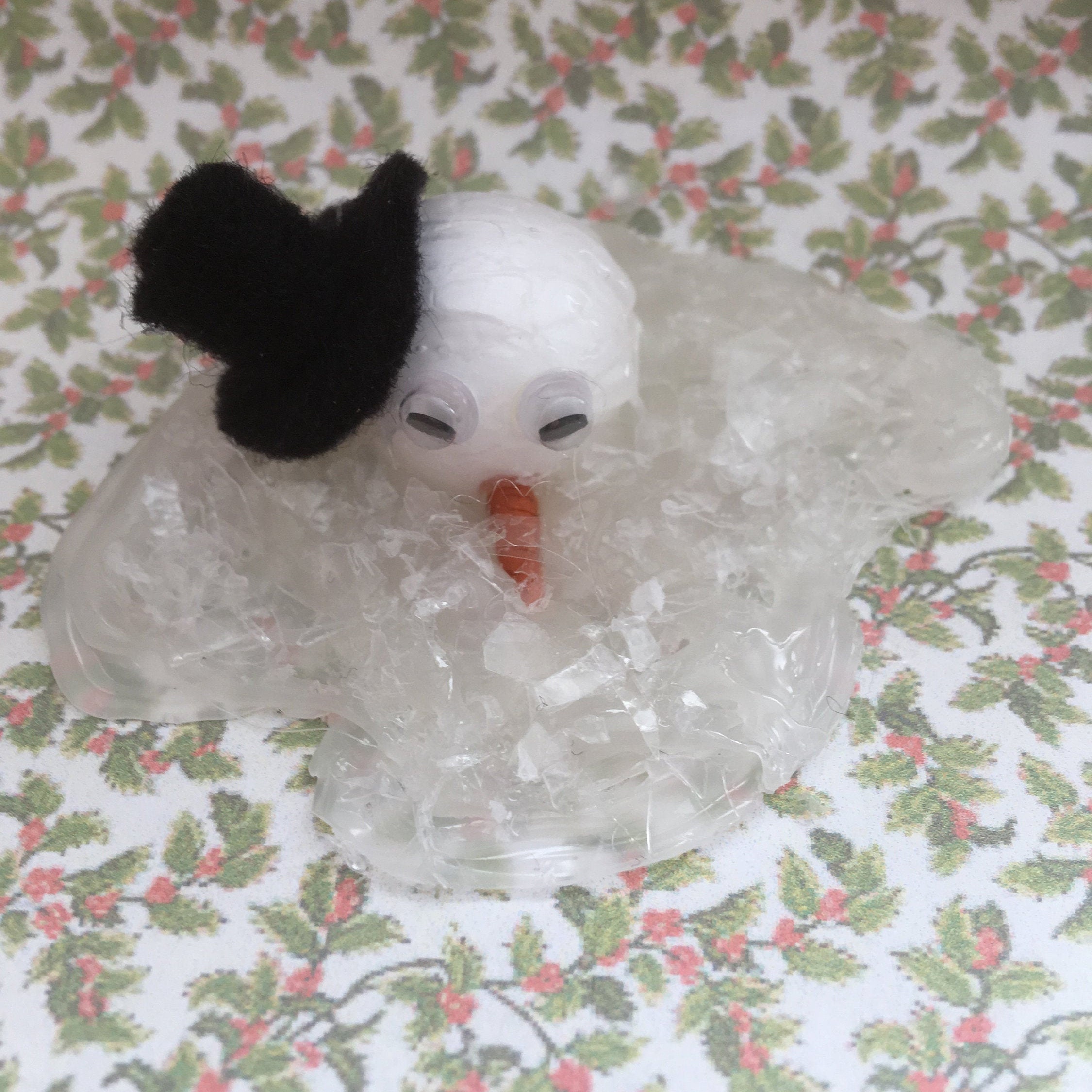 Dollhouse Miniature MELTED SNOWMAN Handmade | Etsy