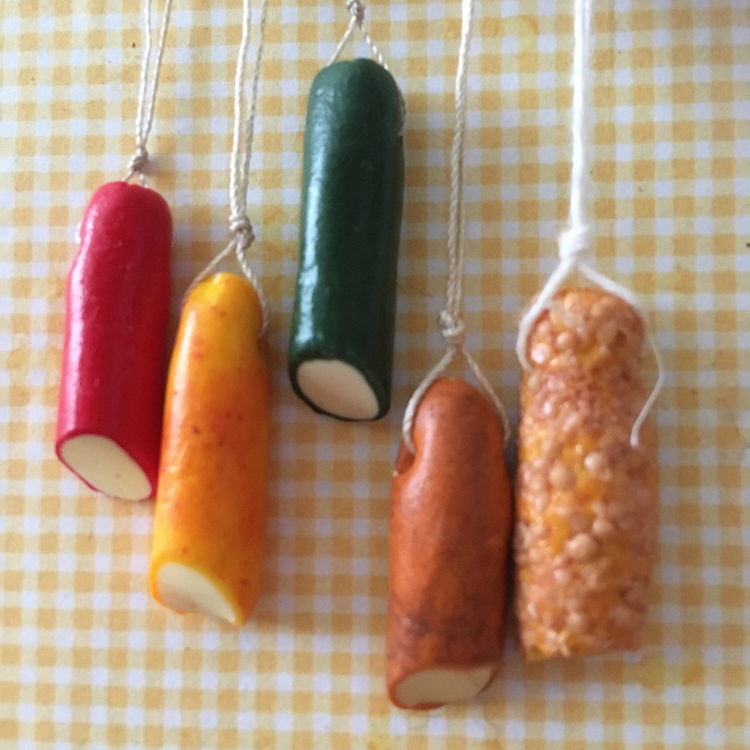 Dollhouse Miniature Hanging Cheese A Handmade - Etsy