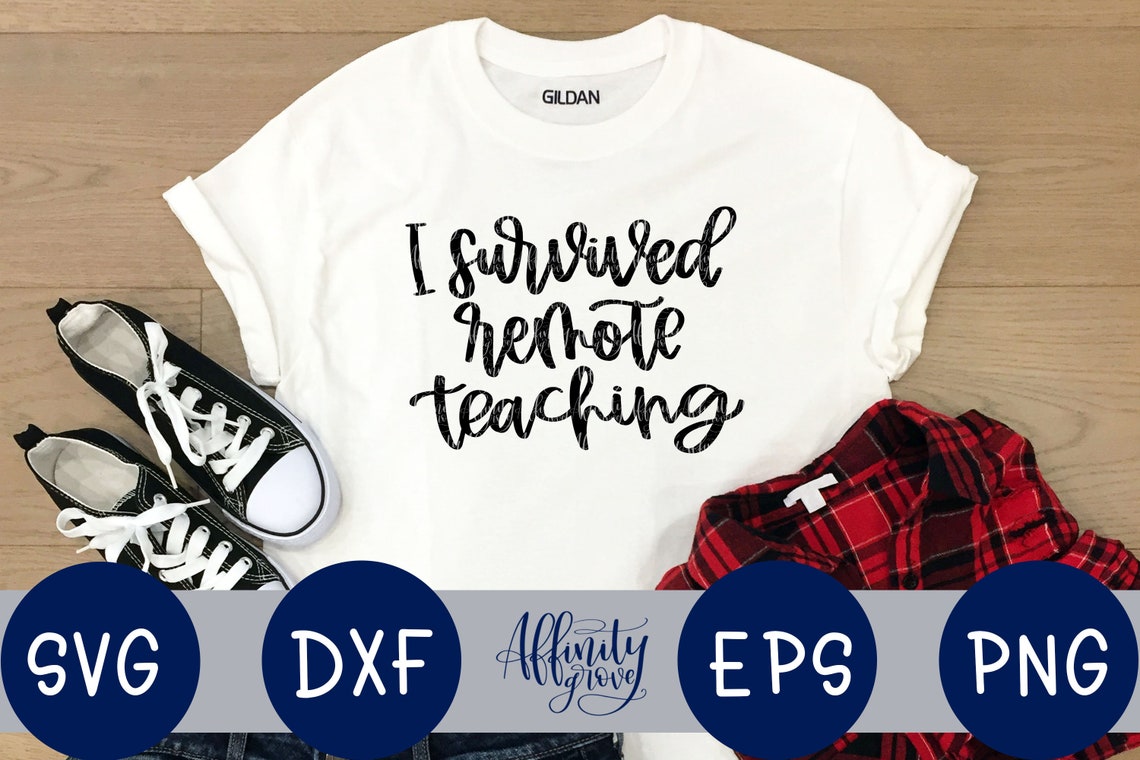 I Survived Remote Teaching SVG Cut File for Cricut and | Etsy