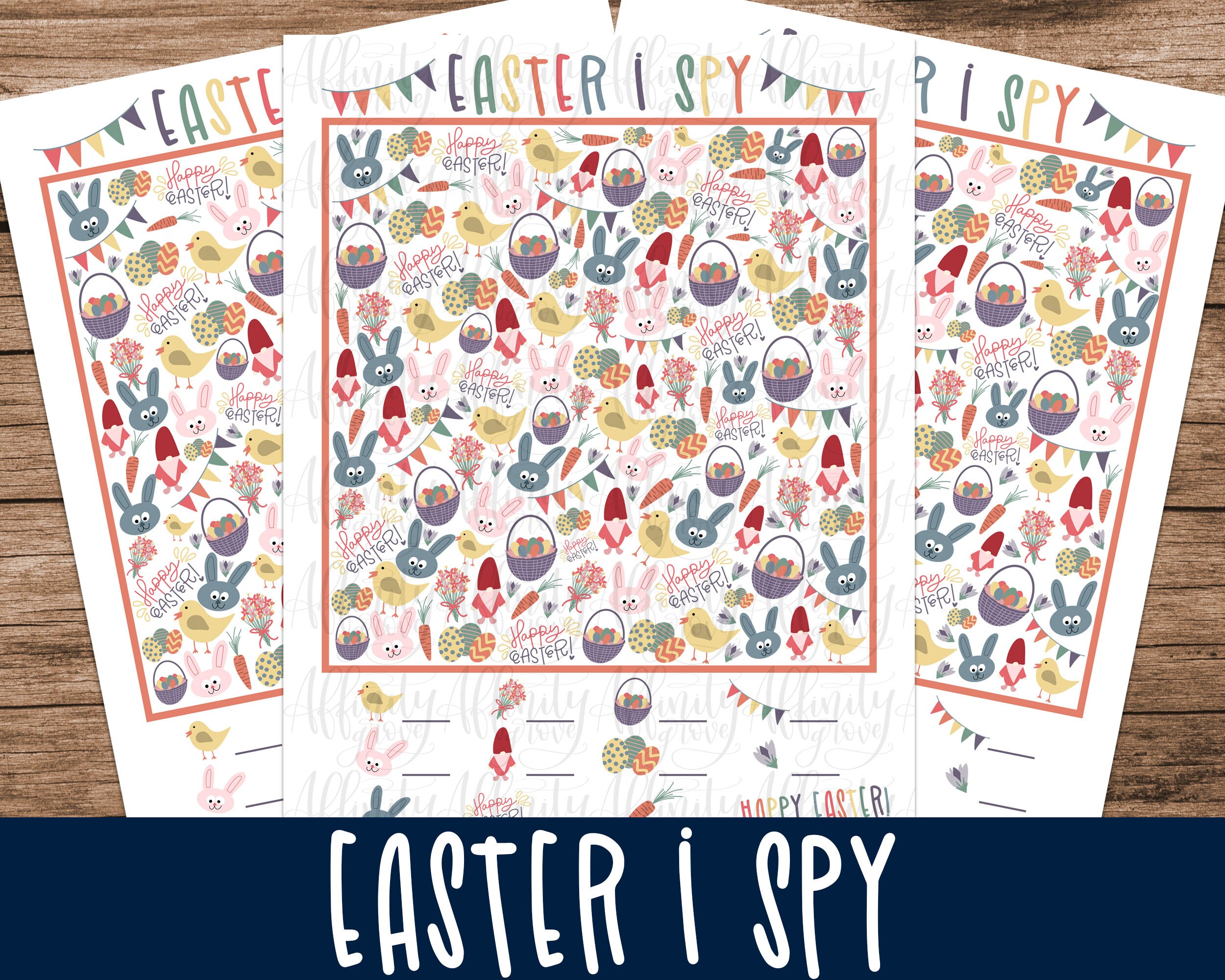 Easter I Spy Printable fun Easter Game for Kids Easter Printable Game ...