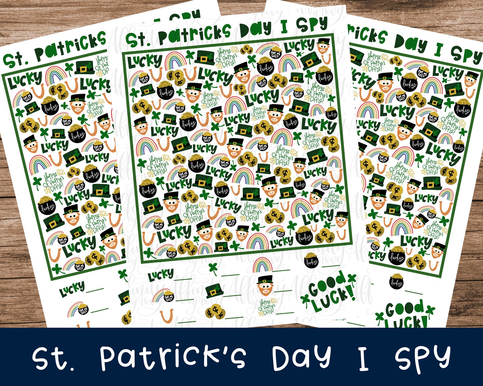 St. Patricks Day I Spy Fun St. Patricks Day Games for Kids I Spy ...