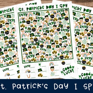 St. Patricks Day I Spy • Fun St. Patricks Day Games for Kids • I Spy ...