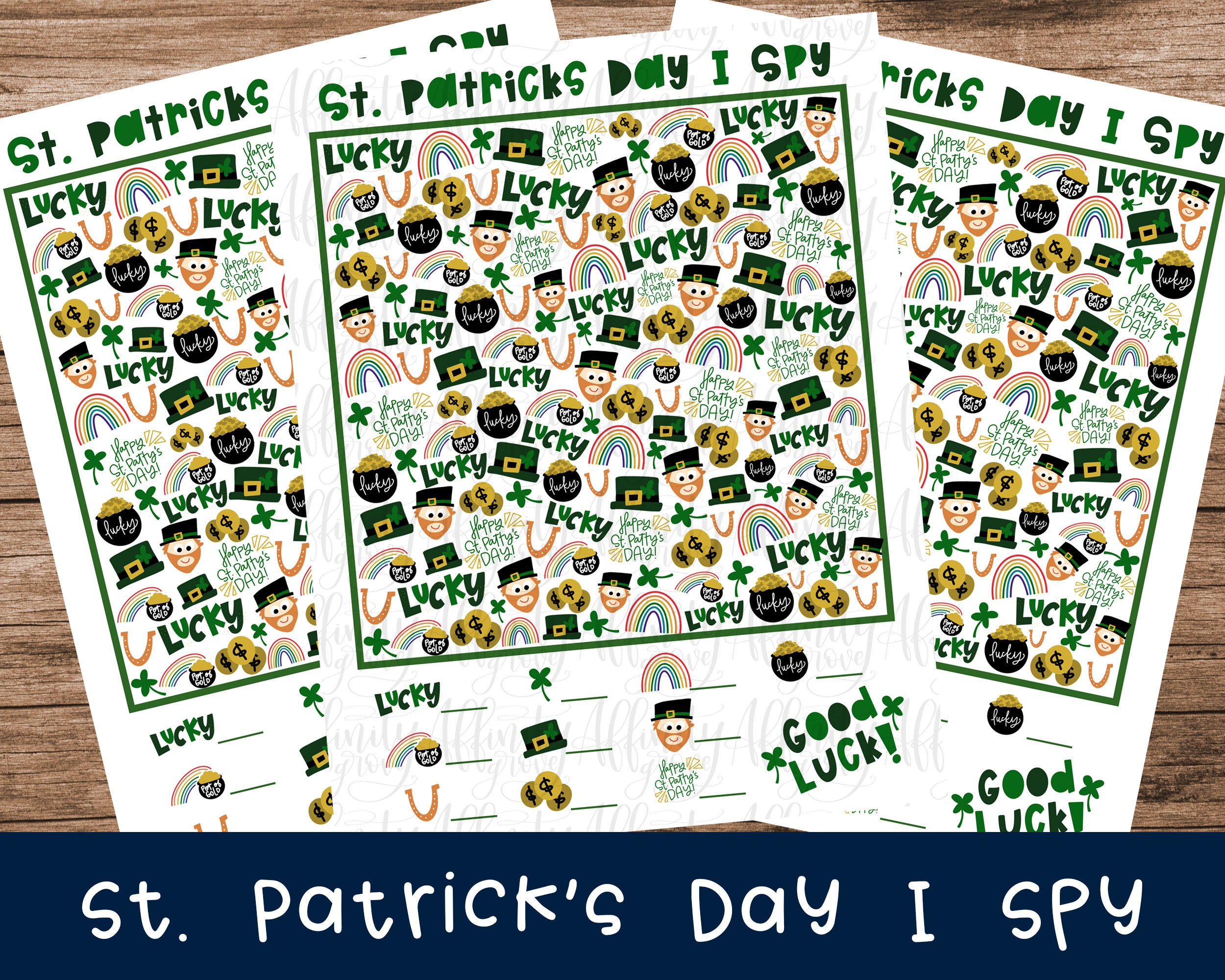 St. Patricks Day I Spy Fun St. Patricks Day Games for Kids I Spy ...