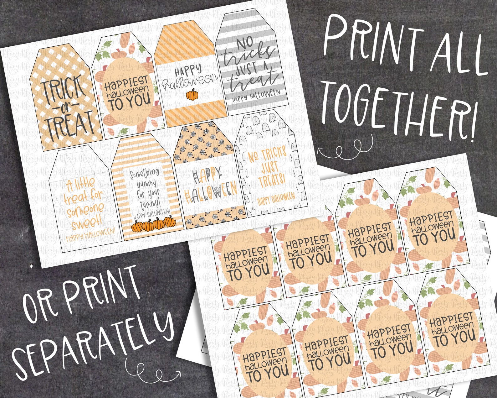 Cute Halloween Gift Tags - Etsy