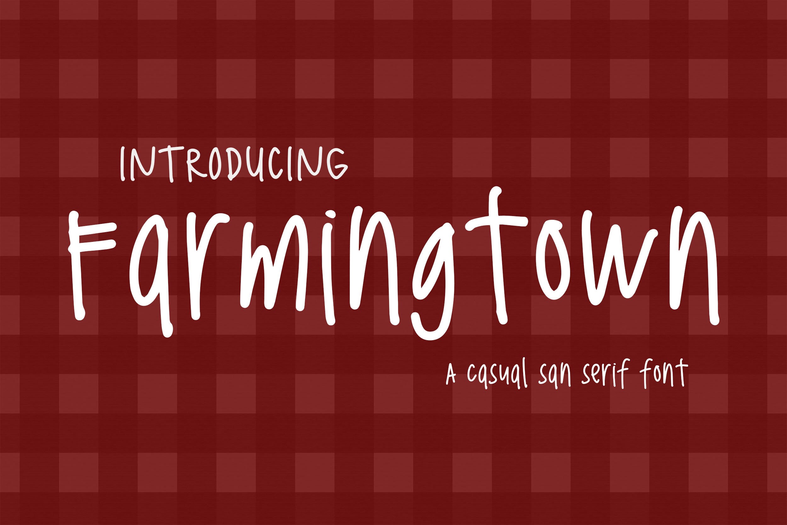 Farmingtown Handwritten Simple Country Style Font - Etsy