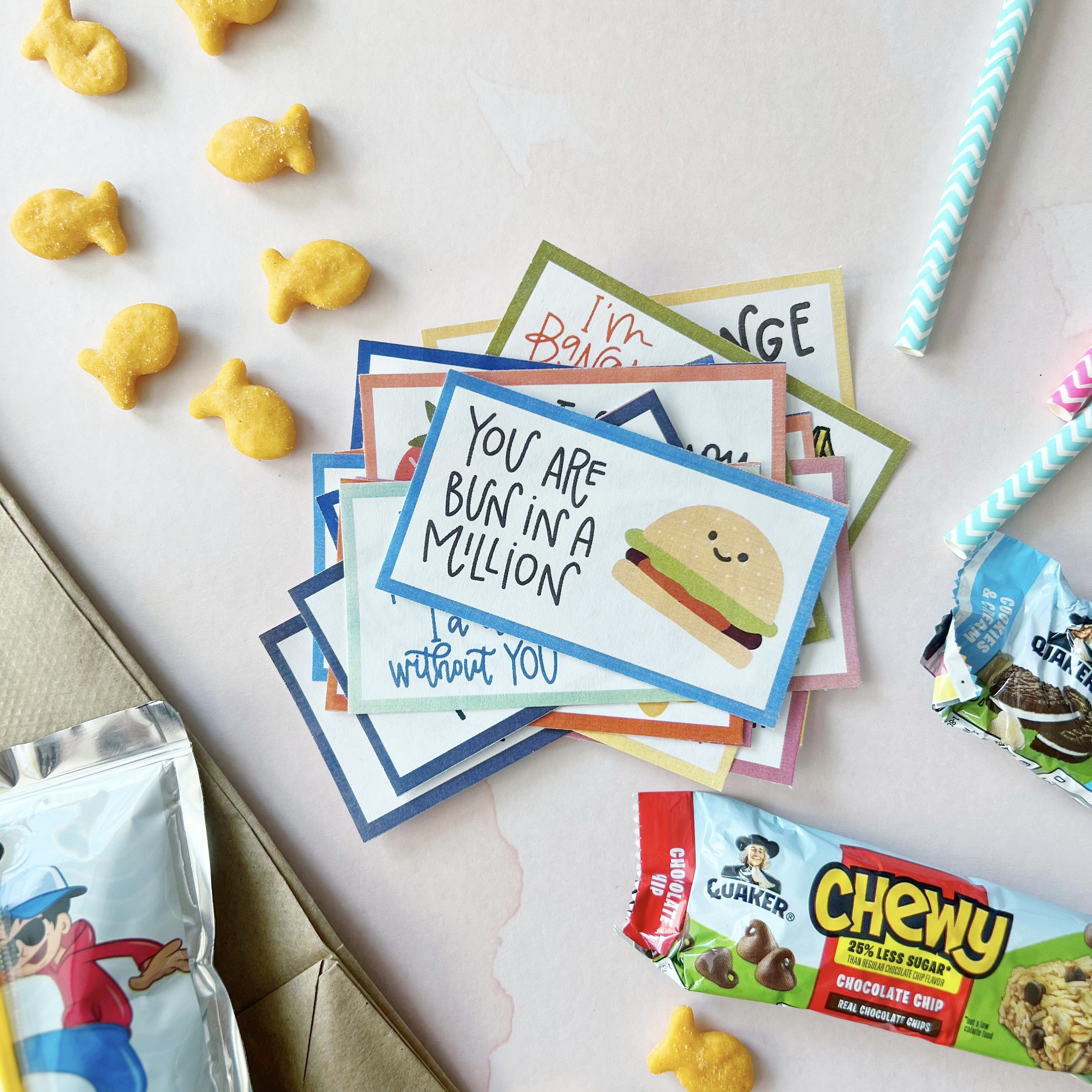 20 Fun Food Pun Lunch Box Notes Cute Lunch Notes for Kids, Slip Into ...