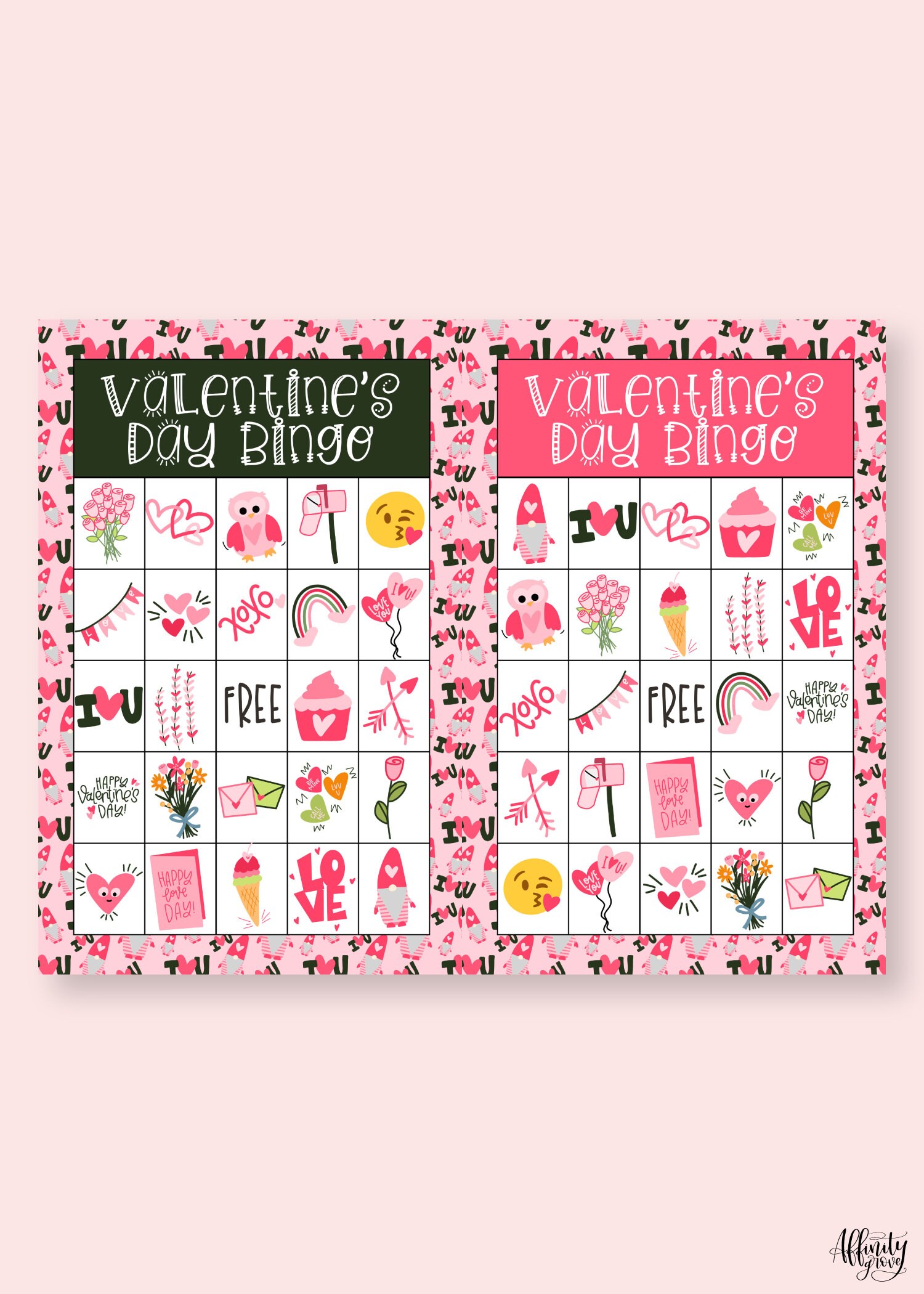 Valentine's Day BINGO With 30 Different Cards - Classroom, Virtual, and ...