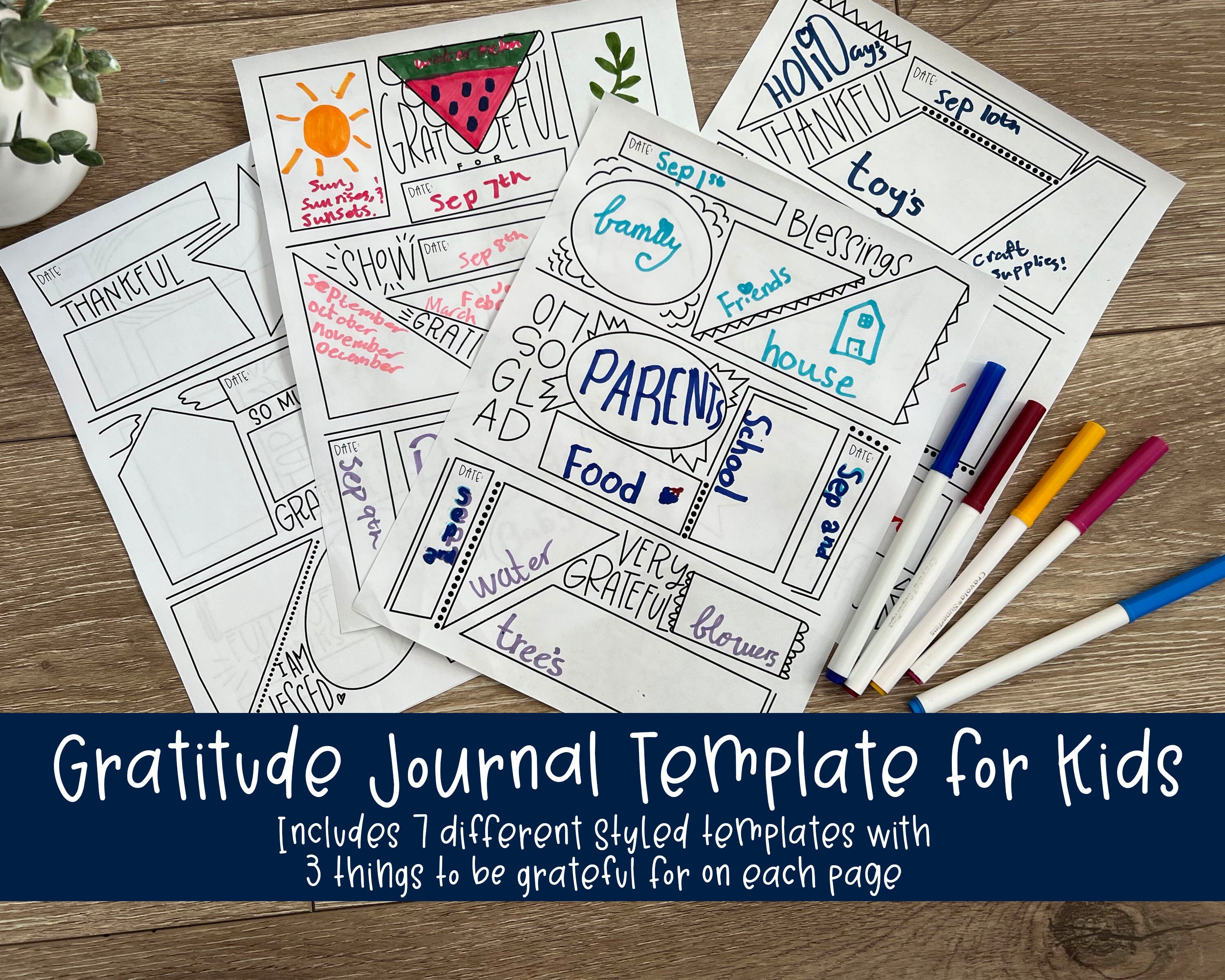 Kids Gratitude Journal | Fun Gratitude Activities for Kids | Kids ...