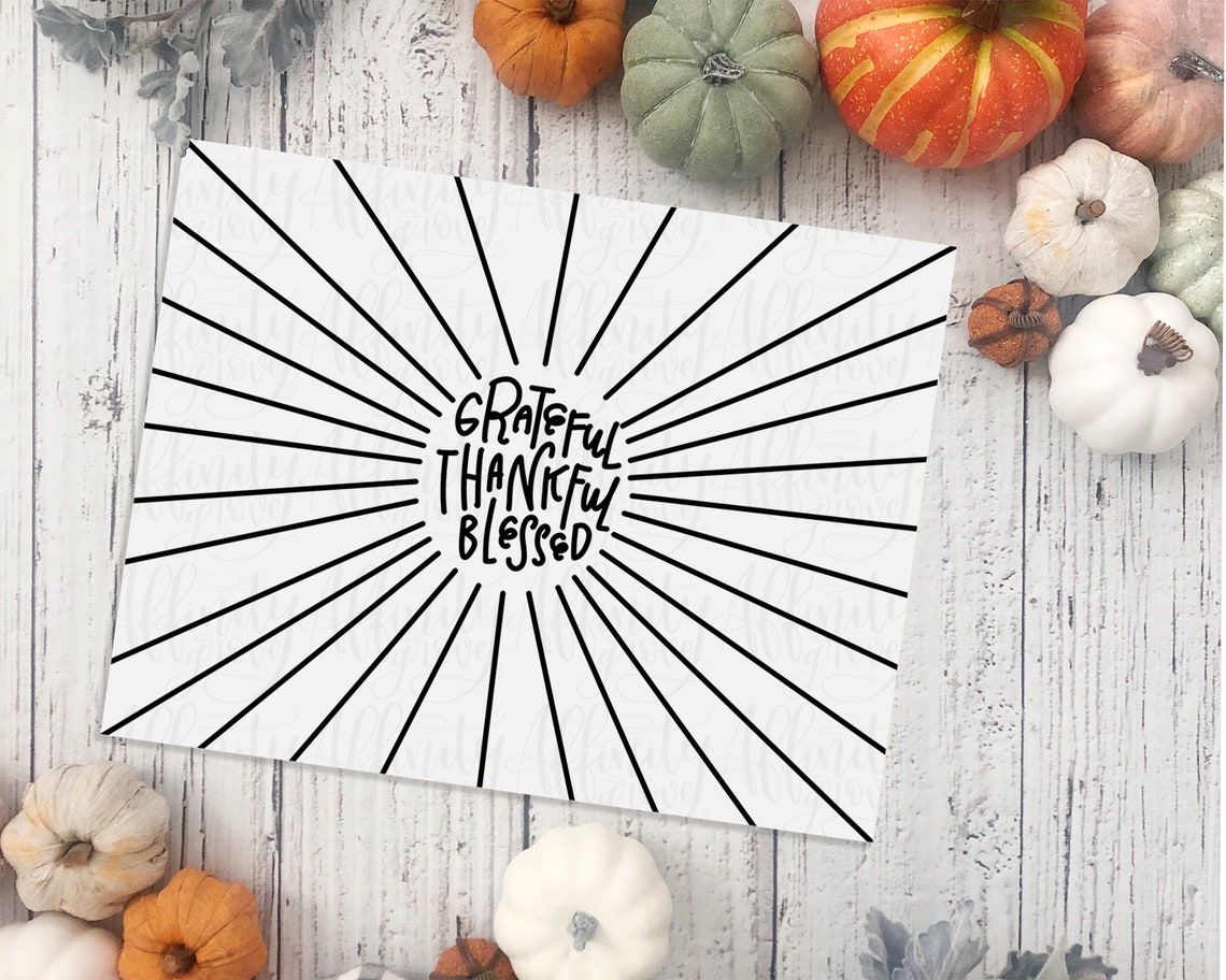 30 Days of Gratitude Printable Chart • Count Your Blessings • Daily ...