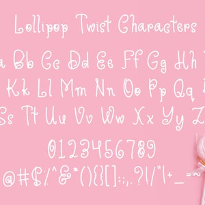 Lollipop Twist Font | Sweet Twisty Font | Candy Font | Twirling Font ...