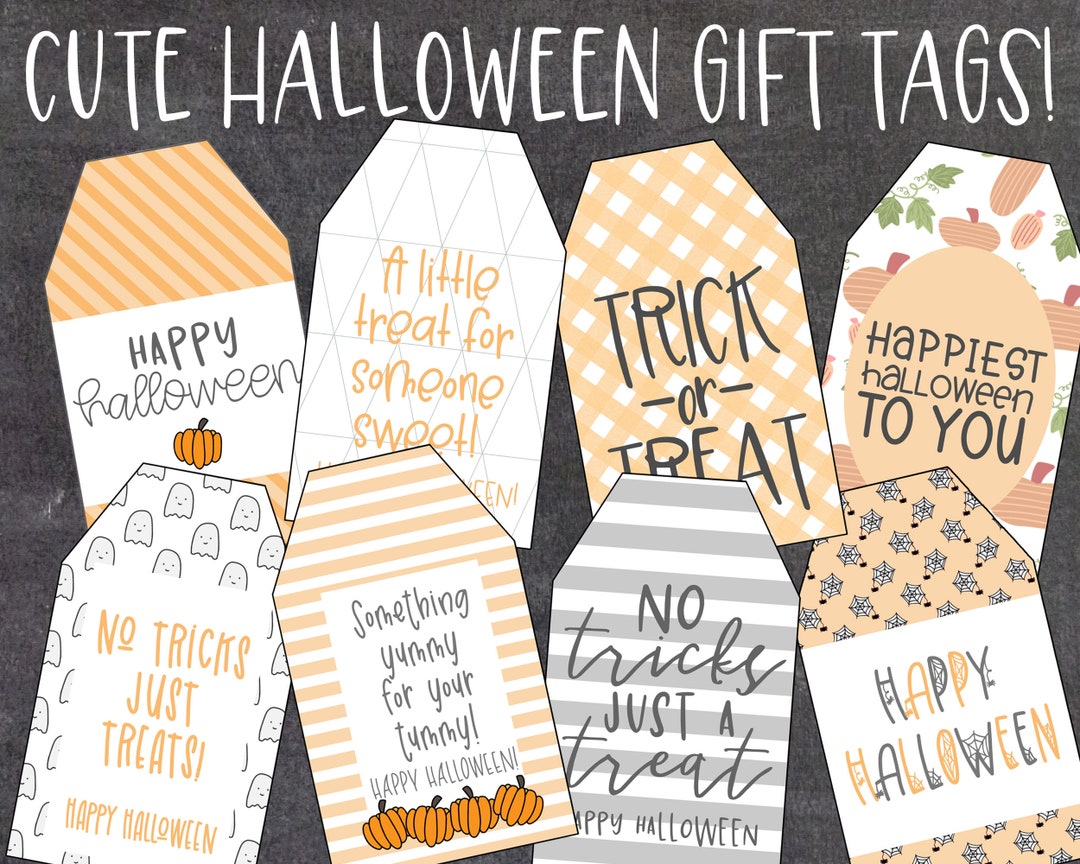 Cute Halloween Gift Tags - Etsy