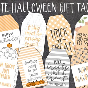 Cute Halloween Gift Tags - Etsy