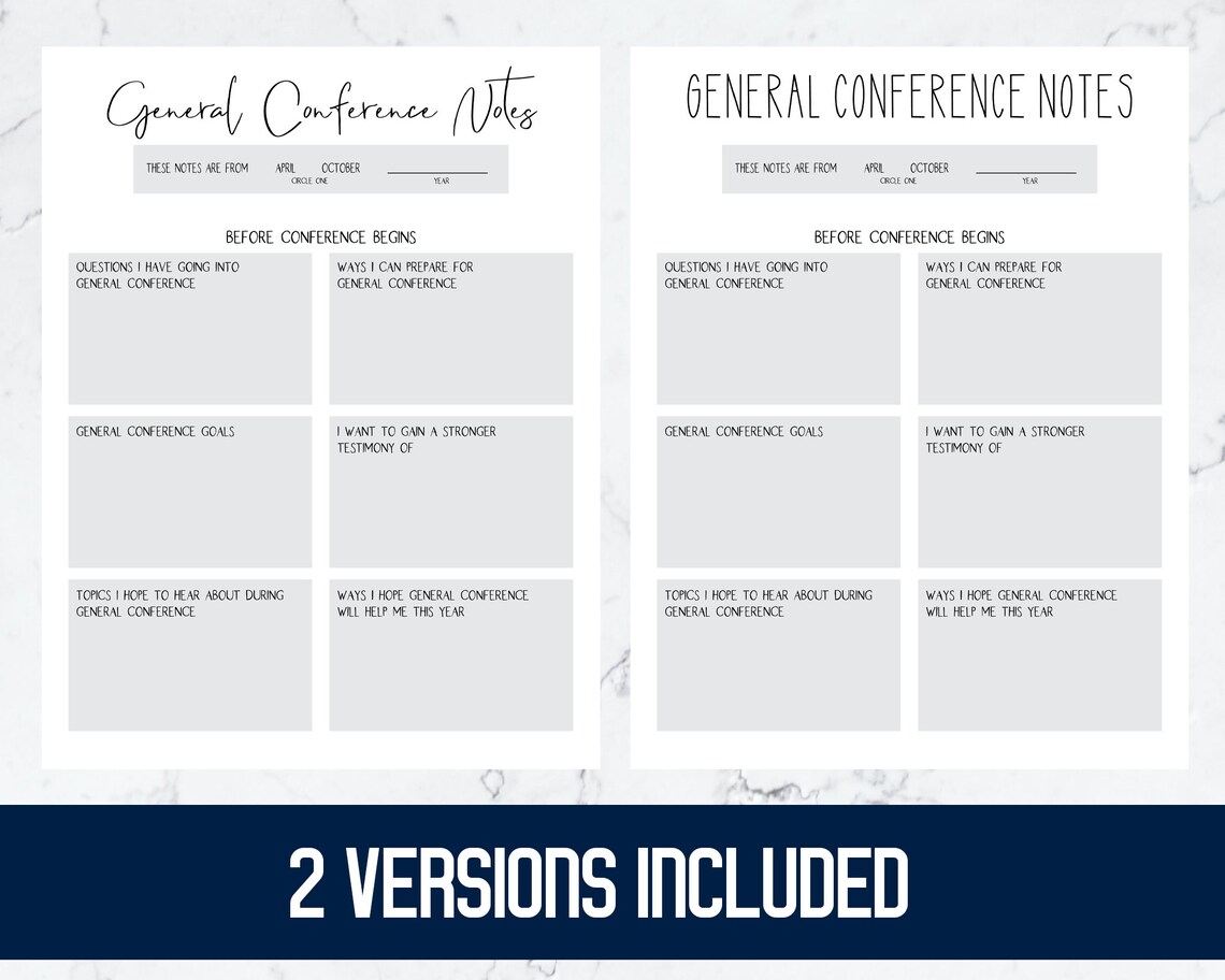 General Conference Notes Journal Youth General Conference Printable ...