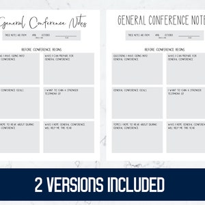 General Conference Notes Journal • Youth General Conference Printable ...